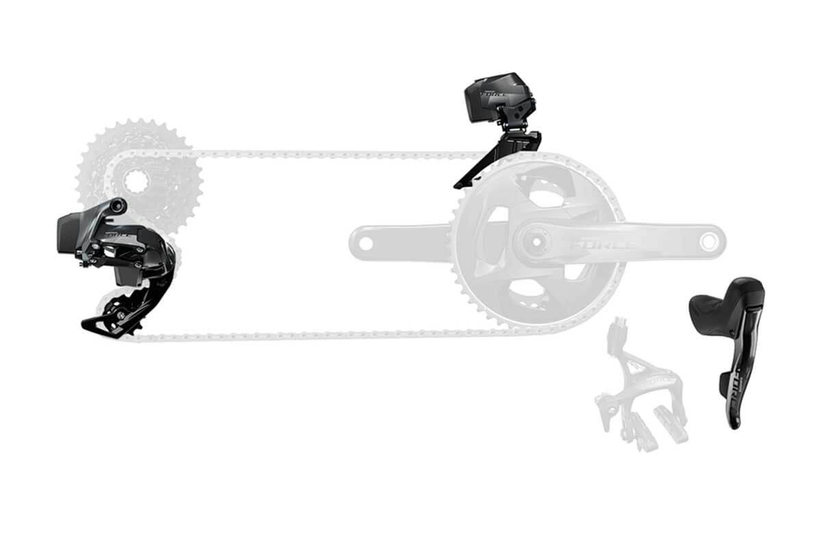 SRAM Force eTAP AXS 2x12 Speed Rim Brake Gearset – Condor Cycles